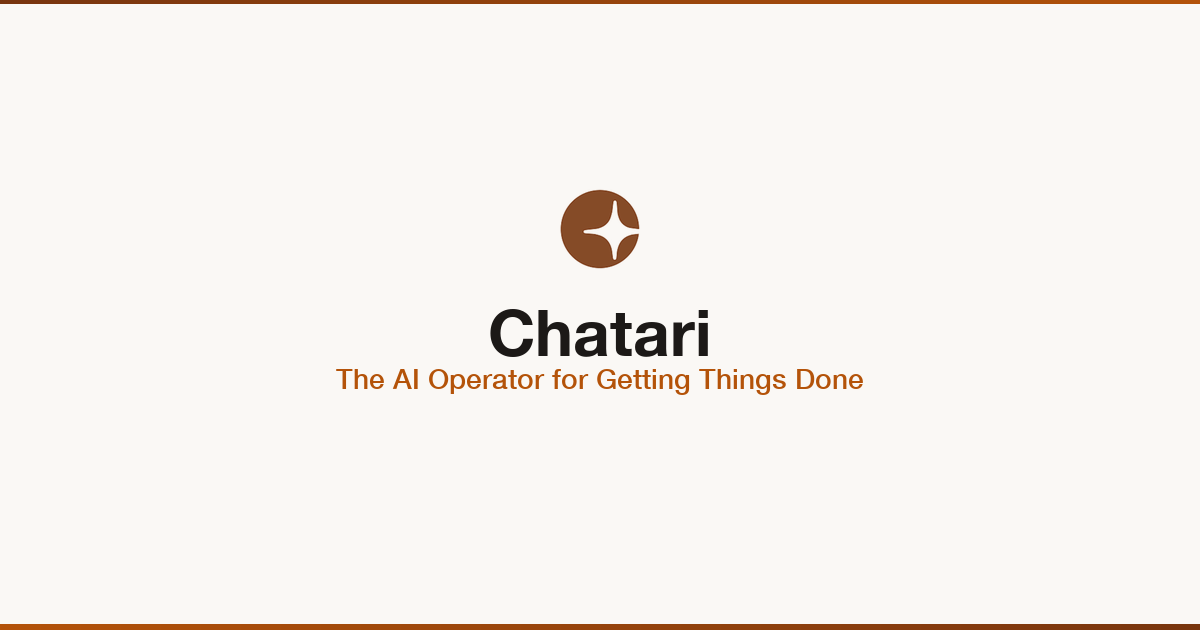 Chatari | The Control Plane for Work
